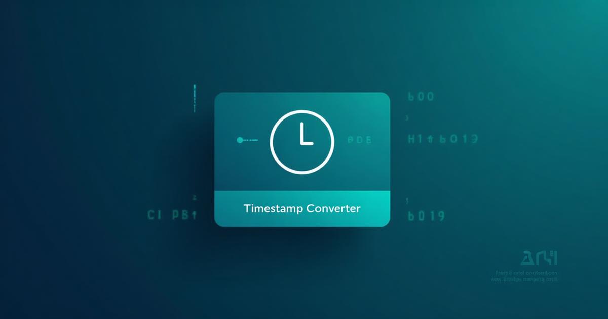 Timestamp Converter - Free Unix Epoch & Date Conversion Tools